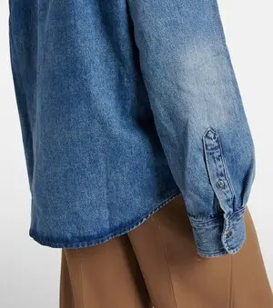 AMI Paris Logo Denim Shirt