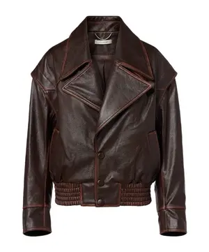 JACQUES WEI Leather Biker Jacket