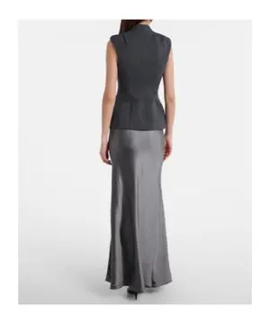 SELF-PORTRAIT Peplum Satin Gown