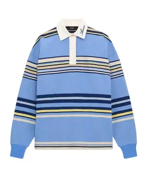 Amiri Long-sleeved Striped Polo Shirt