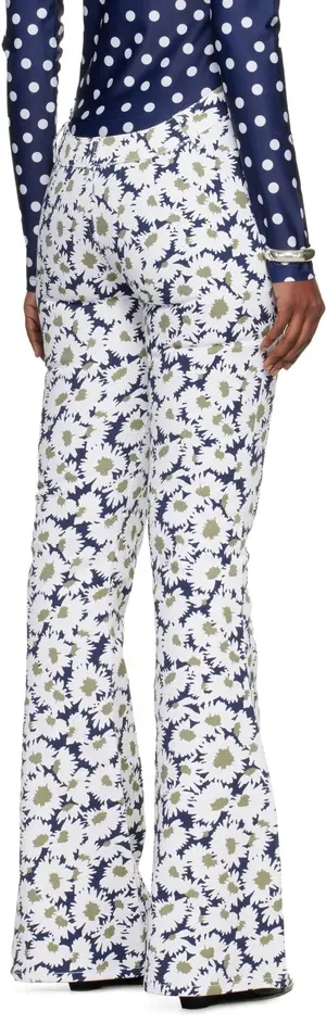 JEAN PAUL GAULTIER Printed Flare Trousers