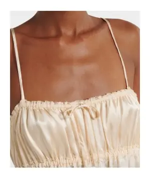 Ulla Johnson Marielle Ruched Silk Midi Dress