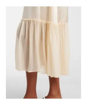 Ulla Johnson Marielle Ruched Silk Midi Dress