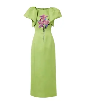 LEO Lin Lucinda Sequin Embellished Floral Crêpe Satin Maxi Dress