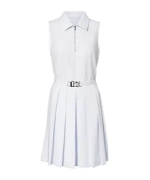 Tory Burch T Monogram Jacquard Tennis Dress - White