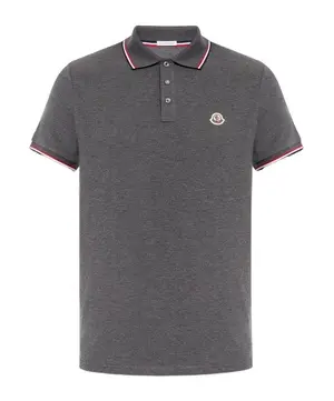 Moncler Short-sleeved Polo Shirt - Grey