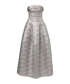 Simkhai Metallic Strapless Dress - Gray