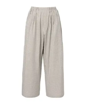 Proenza Schouler White Label Meadow Checked Cotton Wide-leg Pants - Gray