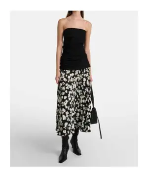Proenza Schouler White Label Printed Pleated Midi Skirt