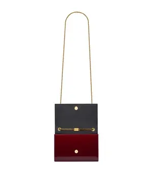Saint Laurent Kate Logo Plaque Small Shoulder Bag