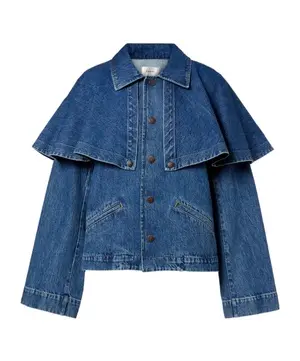FRAME Cape Denim Jacket - Blue