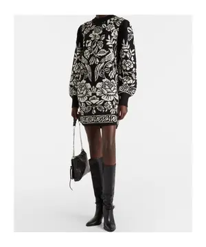 Farm Rio Cashew And Birds Minidress