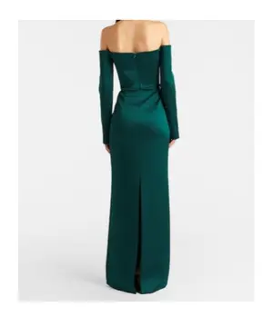 Rebecca Vallance Ellerie Embellished Off-shoulder Gown - Black