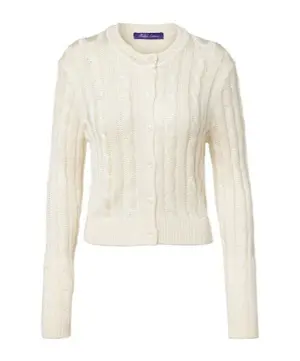 Ralph Lauren Silk Cardigan - White
