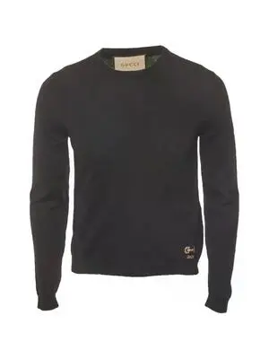 Gucci Logo Intarsia Wool Sweater