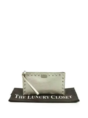Michael Kors Studded Saffiano Clutch Bag