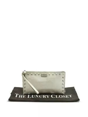Michael Kors Studded Saffiano Clutch Bag