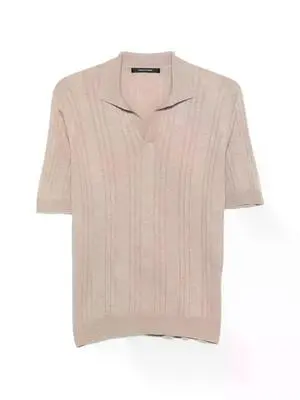 Tagliatore Pavel Ribbed-knit T-shirt - Neutrals