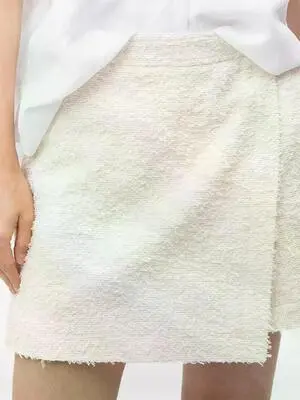 BOSS Bouclé Wrap-front Shorts
