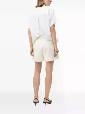 BOSS Bouclé Wrap-front Shorts