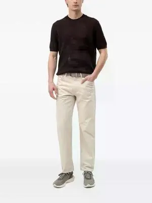 BOSS Waffle-knit Short-sleeve Sweater
