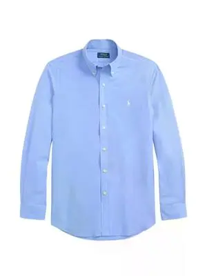 Polo Ralph Lauren Embroidered-logo Button-down Shirt - Blue
