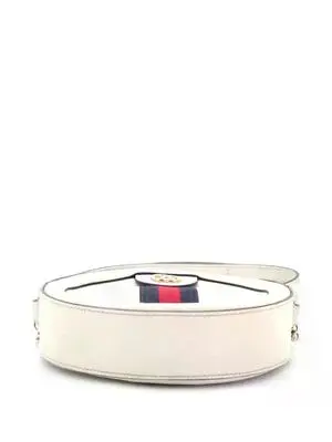 Gucci Ophidia Round Shoulder Bag Mini Crossbody Bag - White