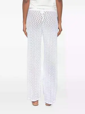 FISICO Open-work Drawstring Beach Trousers