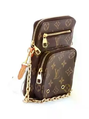 LOUIS VUITTON Monogram Canvas Utility Phone Sleeve Bag