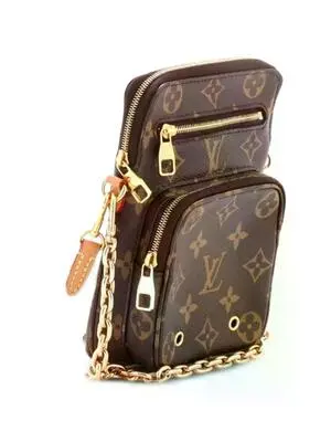 LOUIS VUITTON Monogram Canvas Utility Phone Sleeve Bag
