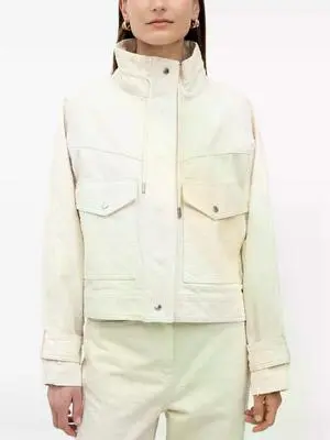 BOSS Textured Drawstring Jacket - Neutrals