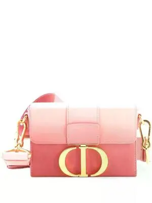 Dior 30 Montaigne Box Bag Ombre Leather Shoulder Bag - Pink