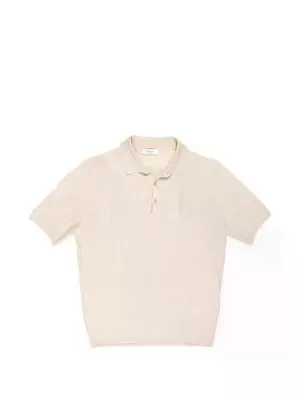 Boglioli Ribbed-knit Polo Shirt - Neutrals
