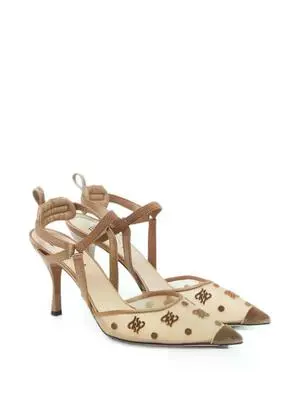 Fendi Colibri Slingback Heeled Pumps