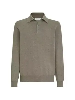 Brunello Cucinelli Cashmere Knit Polo Shirt