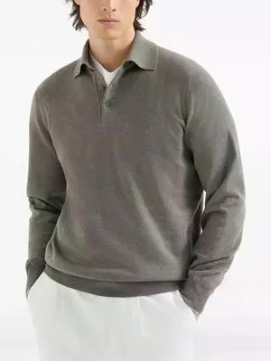 Brunello Cucinelli Cashmere Knit Polo Shirt
