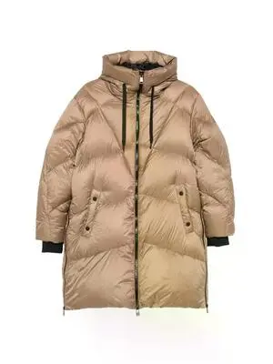 SERGIO MORETTI FIRENZE Padded Hooded Coat - Neutrals