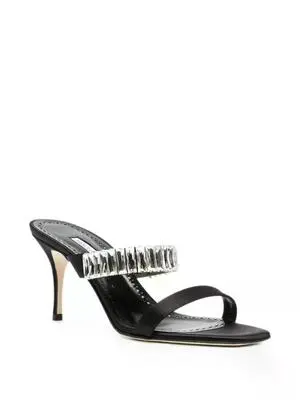 Manolo Blahnik Sakobay Crystal-embellished Sandals