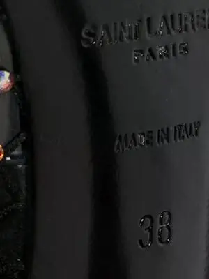 Saint Laurent Crystal-embellished Over-the-knee Boots