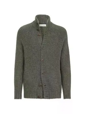 Brunello Cucinelli Cashmere And Silk Cardigan - Green