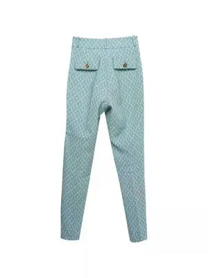 Elisabetta Franchi Logo-print Crepe Trousers