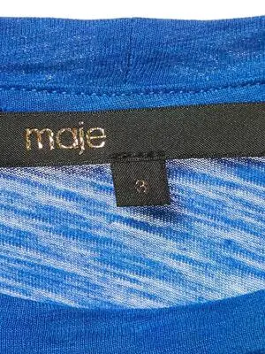 Maje Rhinestone Embellished Graphic Print T-shirt