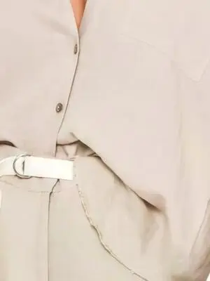 JBQ Button-fastening Long-sleeve Shirt - Neutrals