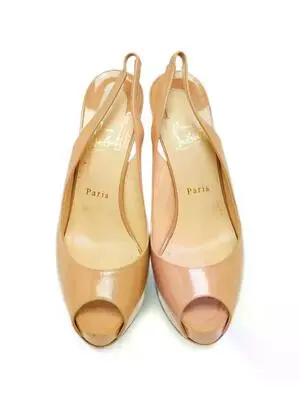 CHRISTIAN LOUBOUTIN Private Number Peep-toe Pumps