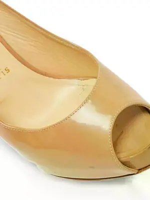 CHRISTIAN LOUBOUTIN Private Number Peep-toe Pumps