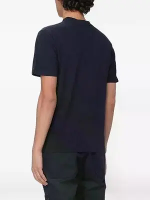 Stone Island Logo-patch Cotton T-shirt - Black
