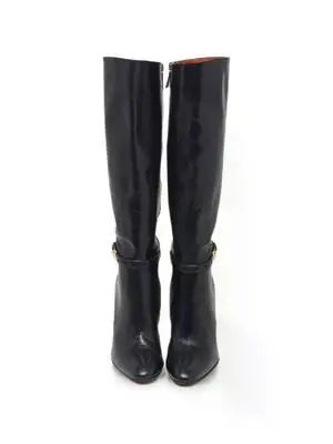 Gucci Elizabeth Buckled Knee-length Heeled Boots