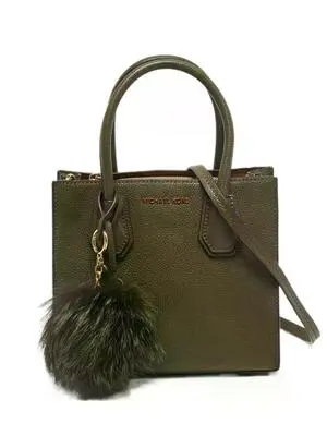 Michael Kors Mercer Leather Tote Bag - Green