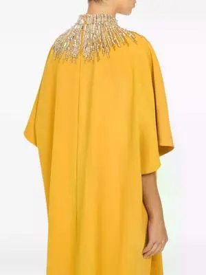 Jenny Packham Embellished Neck Dress