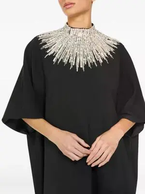 Jenny Packham Embellished Neck Dress